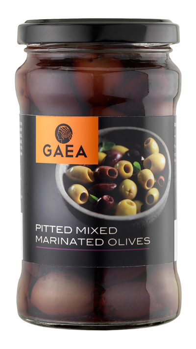 Gaea Pitted Mixed olives in brine 315ml – Gaea_UK